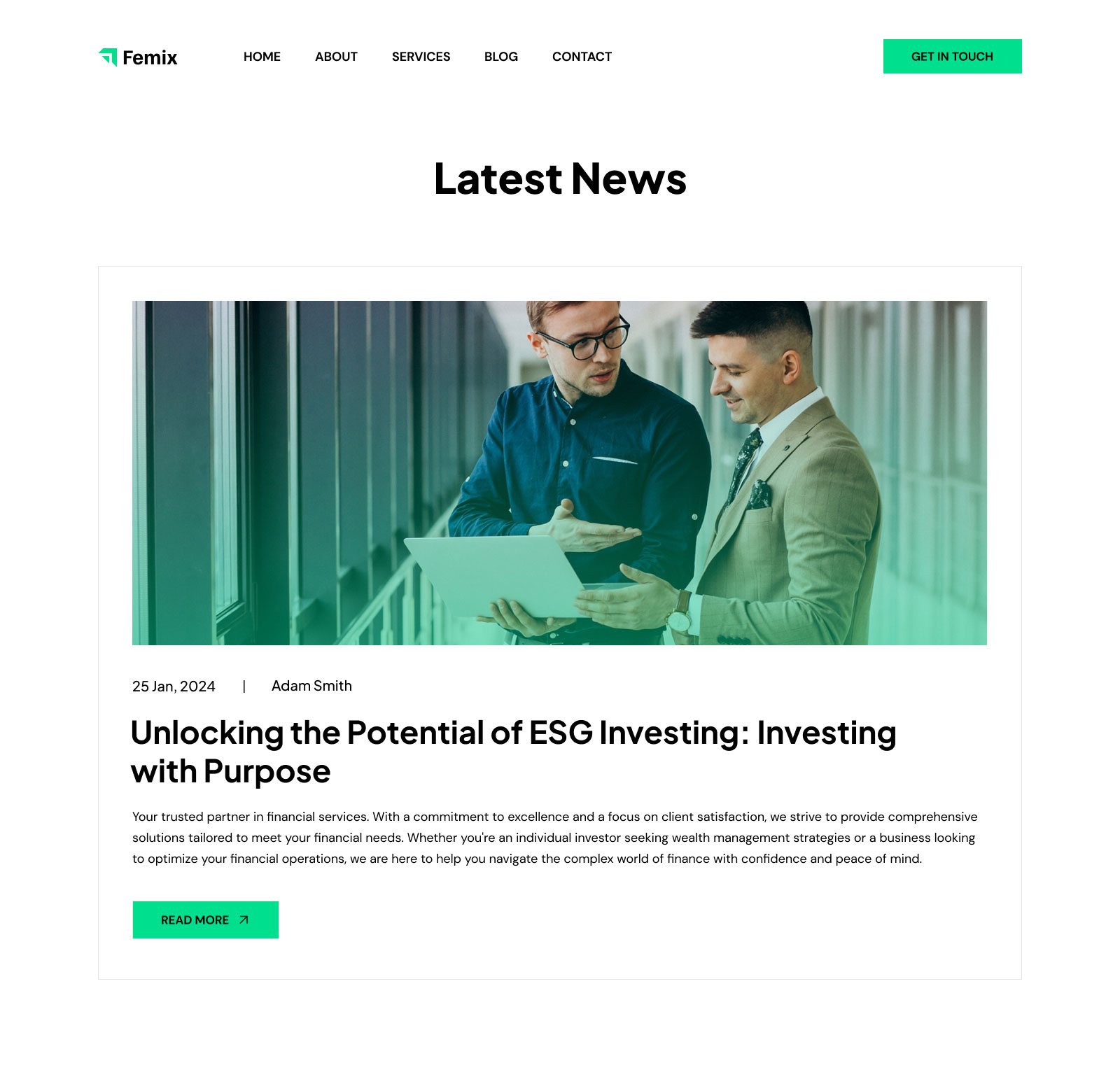 Femix – The Best Joomla 5 Template for Financial Institutions - ThemeXpert