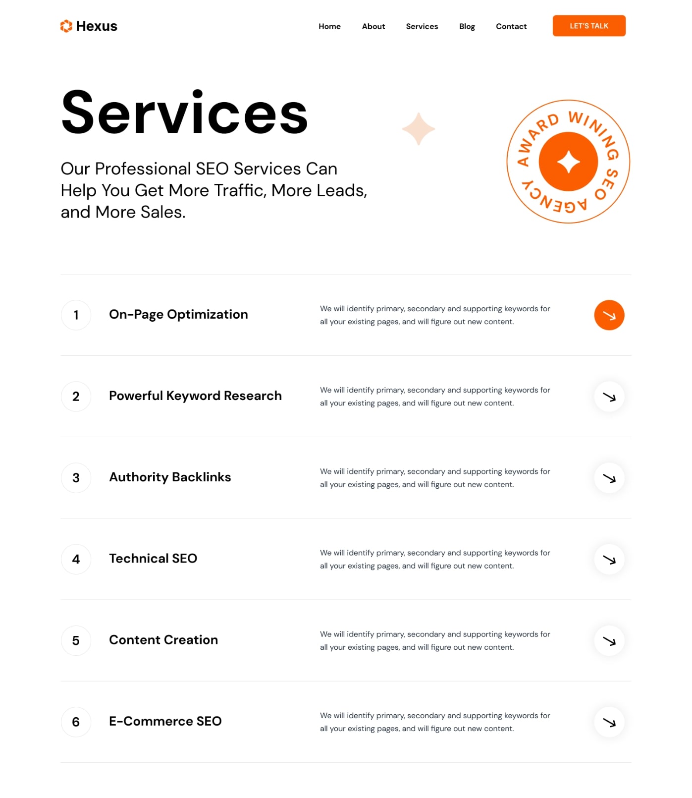 Hexus - A Joomla 5 Template made Specifically for SEO Agencies - ThemeXpert