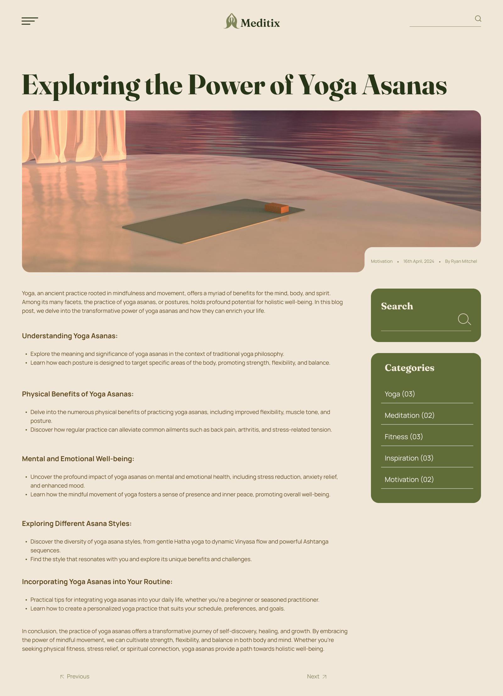 Meditix - The Best Joomla 5 Template for Yoga Studios - ThemeXpert