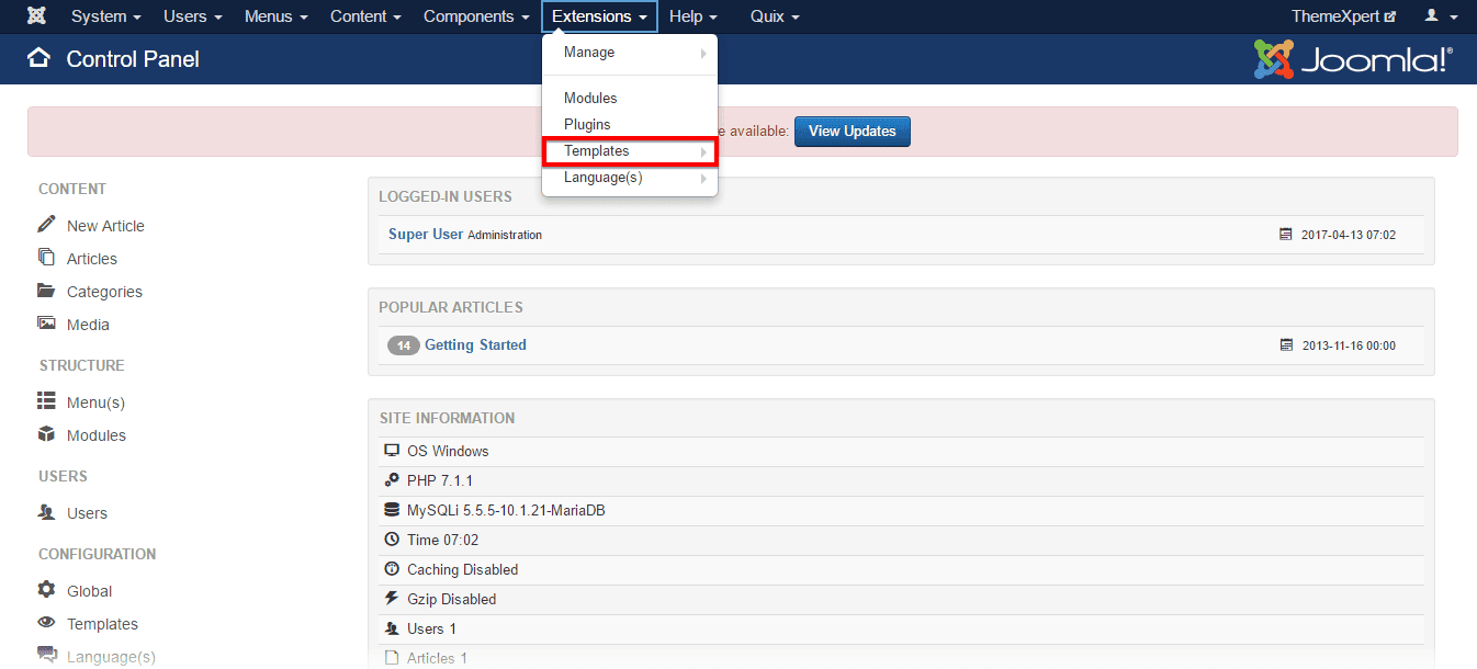 Preview Module Positions in Joomla Templates - ThemeXpert