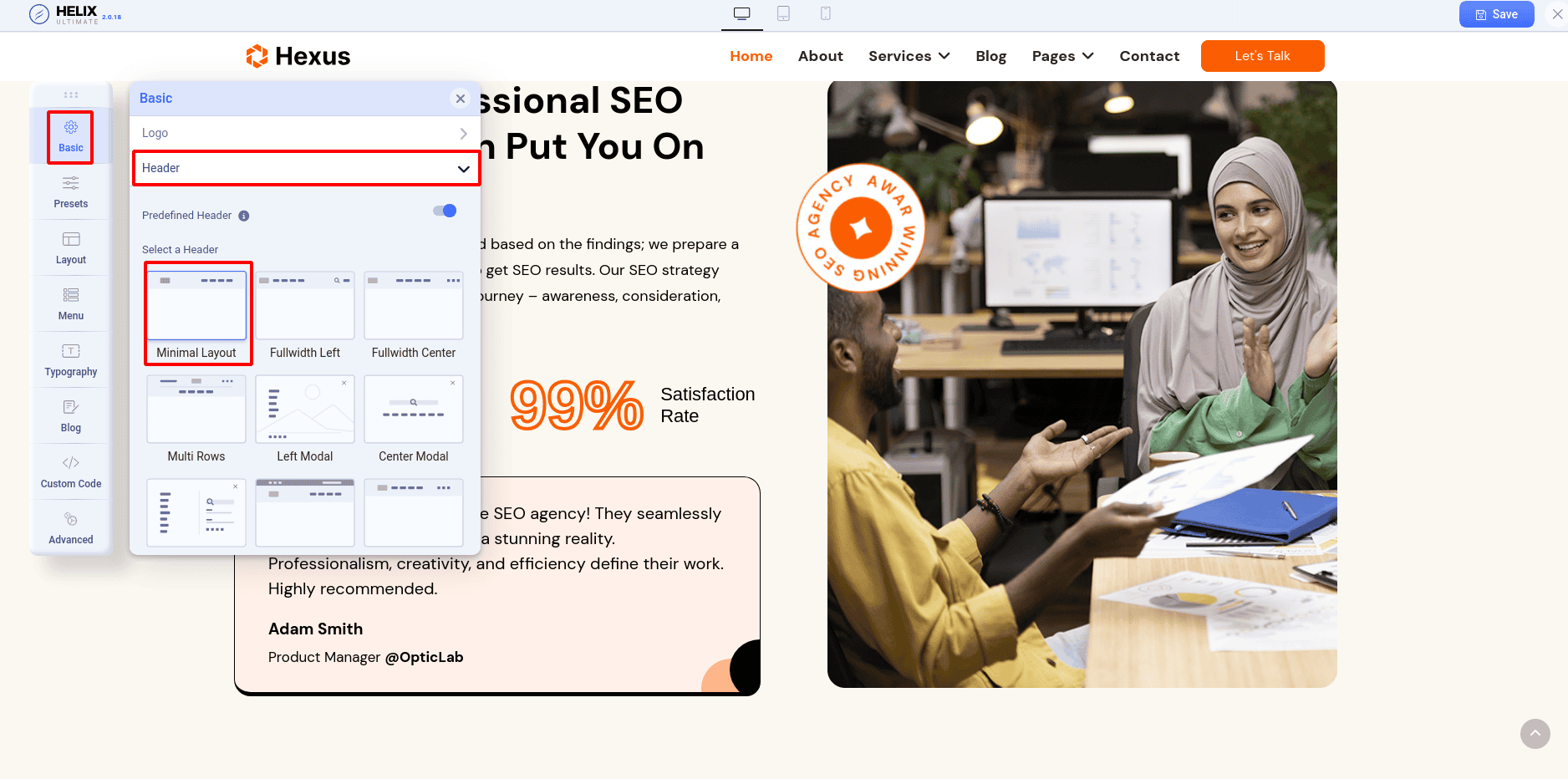Hexus: Comprehensive SEO Services | Technical Audits, Speed - ThemeXpert