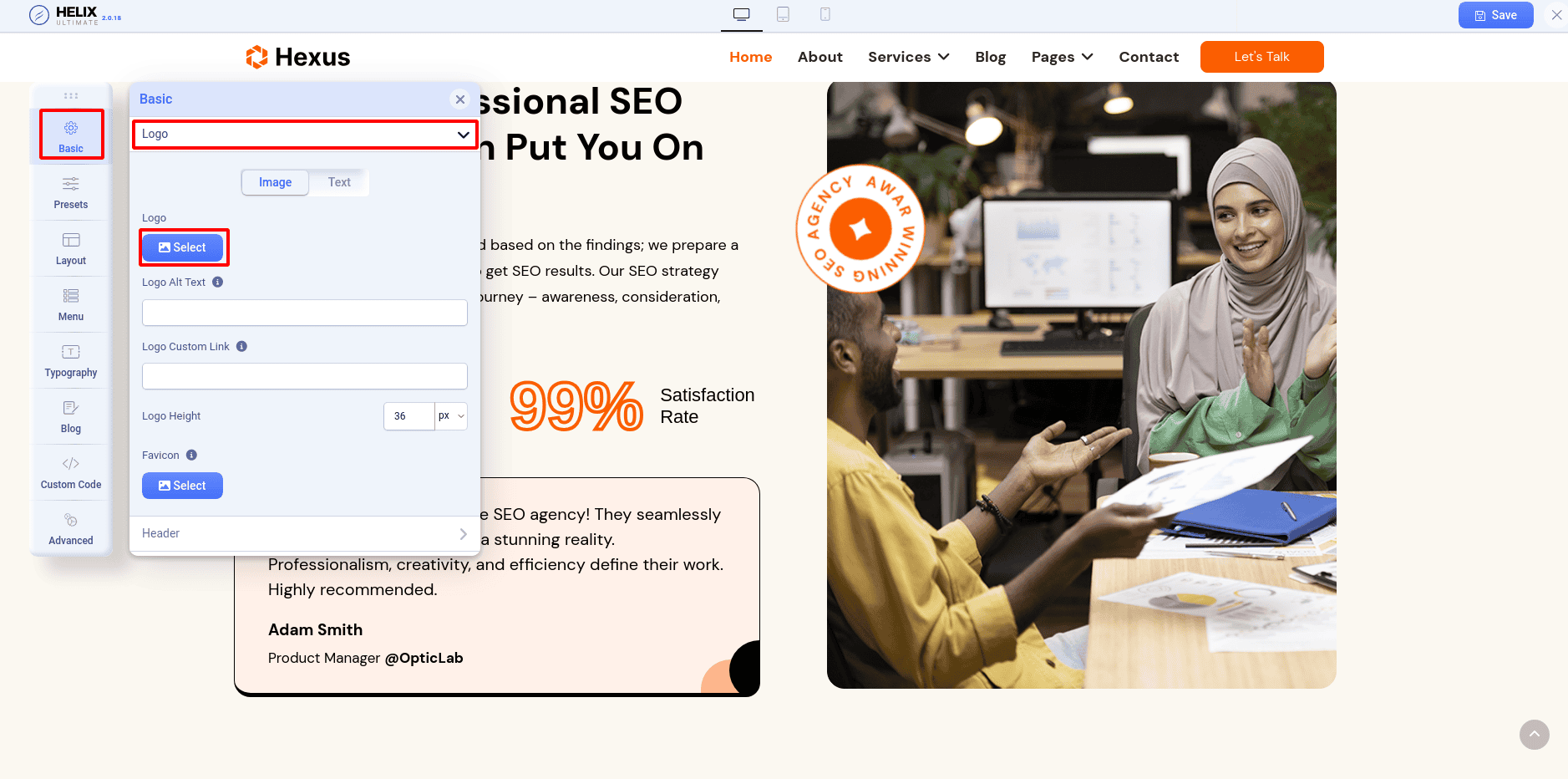 Hexus: Comprehensive SEO Services | Technical Audits, Speed - ThemeXpert