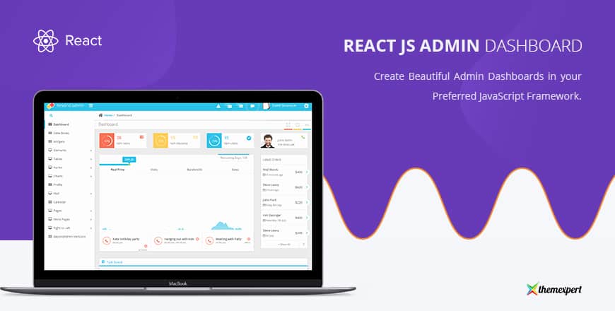 27 Best Fremium ReactJS Templates For Admin Dashboard ThemeXpert
