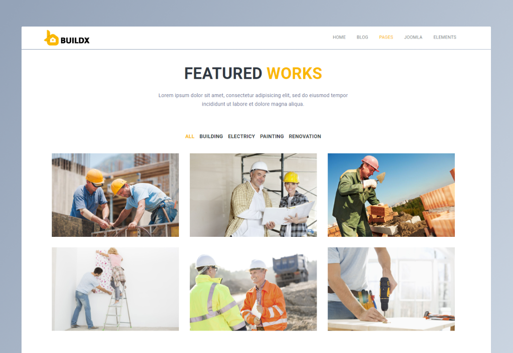 Buildx-Joomla Construction Template For Constructors And Plumbers - ThemeXpert