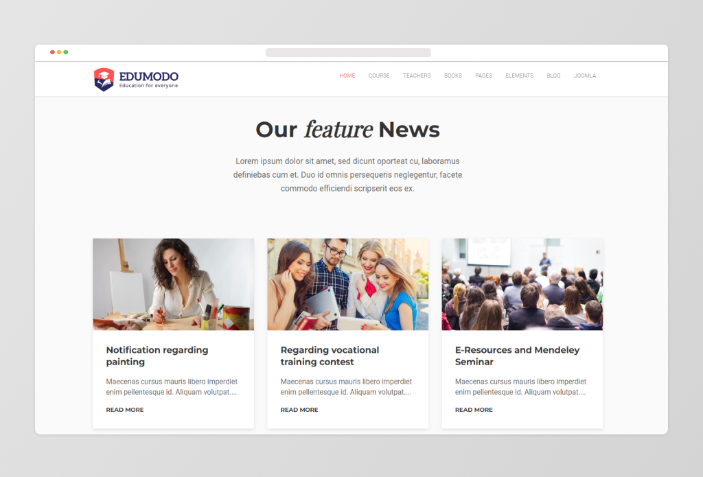 Edumodo-Joomla Education Template For Educational Institute - ThemeXpert