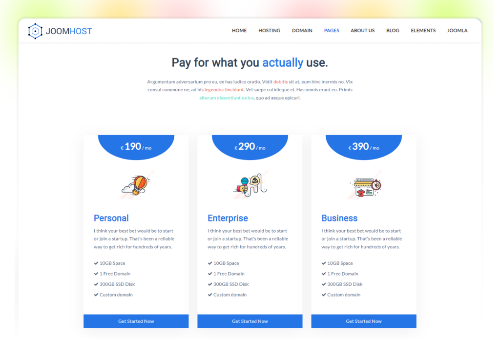 JoomHost-Best Joomla Hosting Template With WMCHS Layout - ThemeXpert