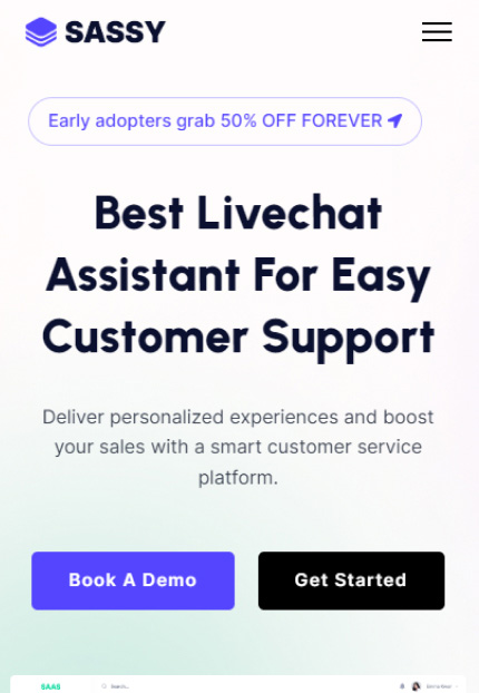 Sassy The Best SAAS Website Template for Joomla - ThemeXpert